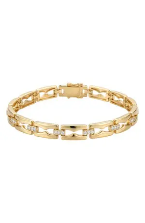 Argento Vivo Puzzle Link Chain Bracelet - Gold