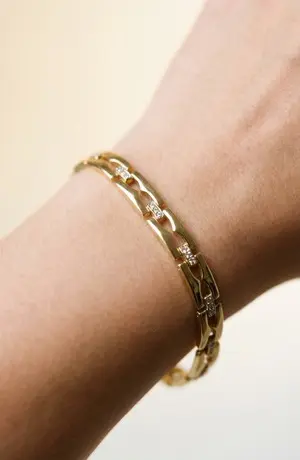 Argento Vivo Puzzle Link Chain Bracelet