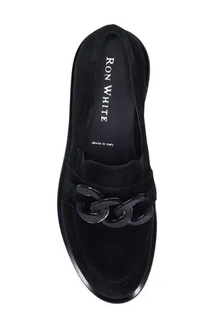 Ron White Allison Chain Loafer - Onyx
