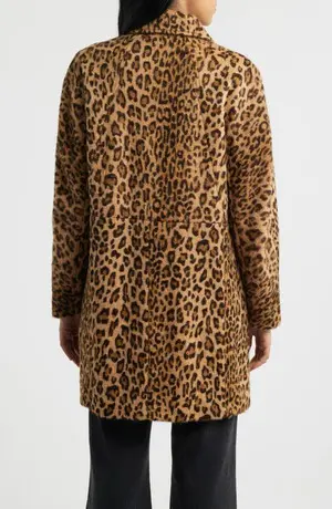 Bernardo Long Print Coat