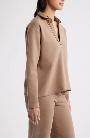 Frank & Eileen Patrick Popover Henley Sweatshirt