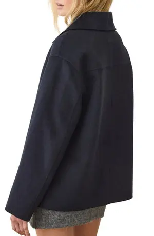 Marine Layer Colette Wool Blend Peacoat