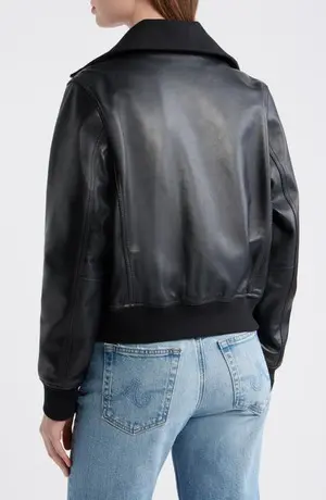 Bernardo Short Leather Jacket