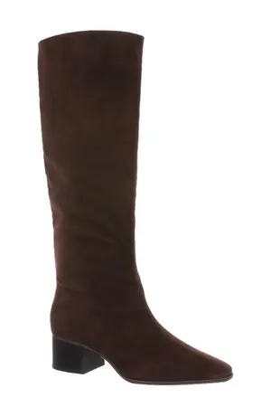 Nordstrom Banks Tall Suede Boot - Brown Chicory