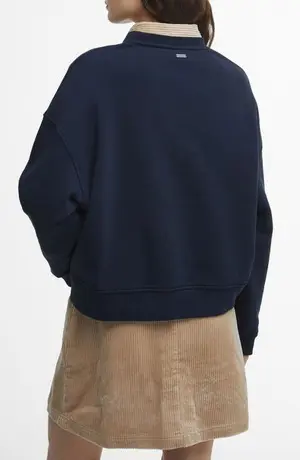 Barbour Silverdale Logo Sweatshirt - Navy