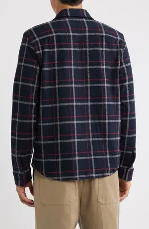 Vince Continental Plaid Flannel Button-up Shirt