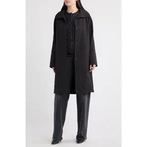 Bernardo Raincoat With Removable Quilted Vest - Black