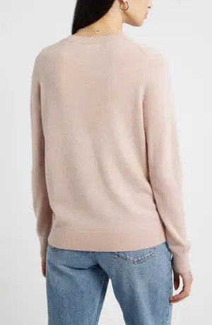 Nordstrom V-neck Cashmere Sweater - Pink Adobe