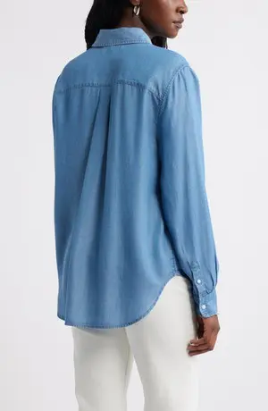 Caslon Chambray Button-up Shirt