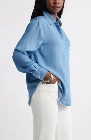 Caslon Chambray Button-up Shirt