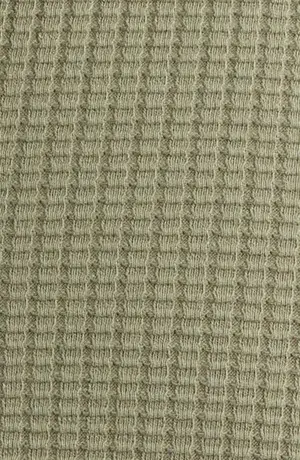 Vince Grid Waffle Knit Button-up Shirt - Sage