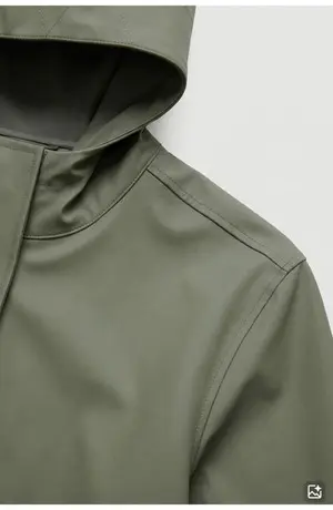 NOIZE Hooded Water Repellent Jacket - Sage
