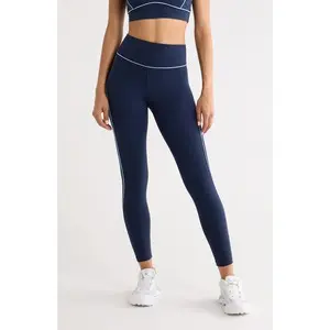 Zella Studio Luxe High Waist 7/8 Piped Leggings - Navy Sapphire