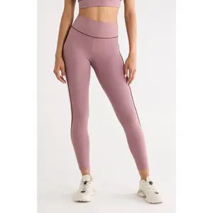 Zella Studio Luxe High Waist 7/8 Piped Leggings - Purple Shake