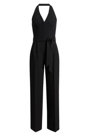 OPEN EDIT Icon Belted Halter Jumpsuit