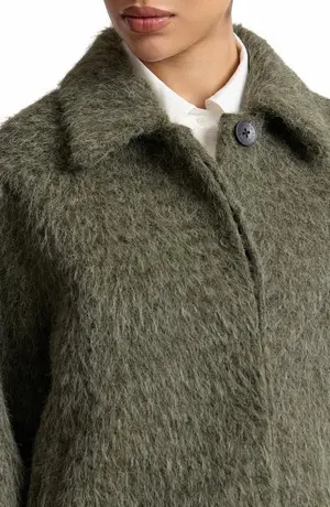 Avec Les Filles Crop Woolly Jacket - Basil