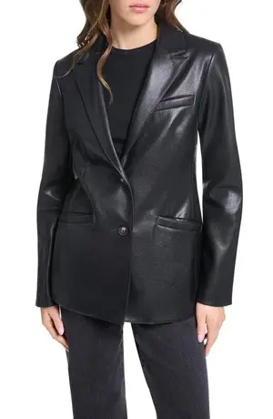 LEVI'S Faux Leather Blazer
