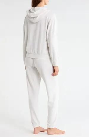 PJ Salvage Radiant Stripe Peached Jersey Hoodie Pajamas