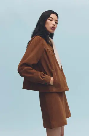 Treasure & Bond Suede Skirt