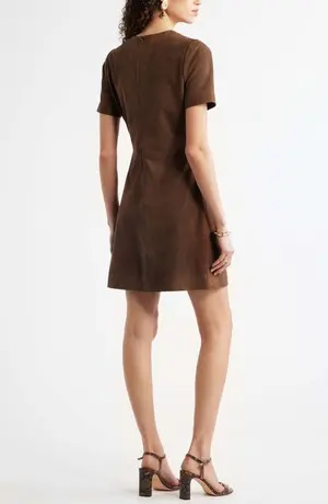 Nordstrom Sculpted Suede Minidress