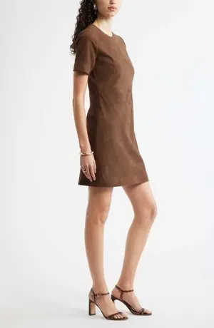 Nordstrom Sculpted Suede Minidress