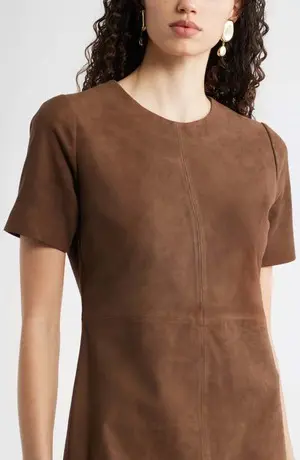 Nordstrom Sculpted Suede Minidress
