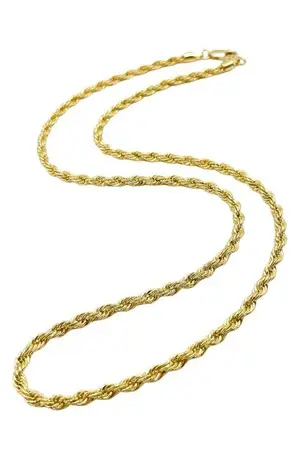 Argento Vivo Rope Chain Necklace - Gold