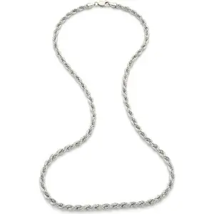 Argento Vivo Rope Chain Necklace - Silver