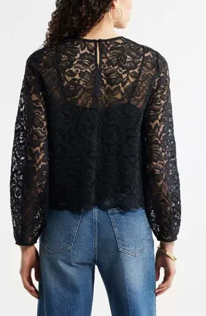 Nordstrom Sheer Lace Top