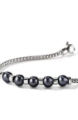 John Hardy Jh Essential Grey Pearl Bracelet