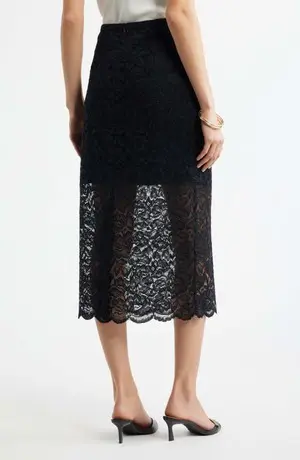 Nordstrom Lace Midi Skirt