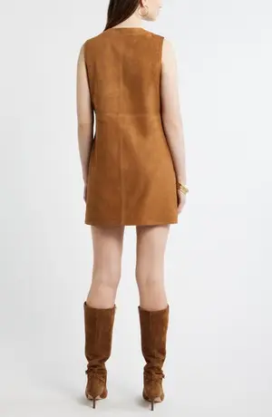 Treasure & Bond Suede Sheath Dress
