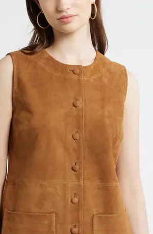 Treasure & Bond Suede Sheath Dress