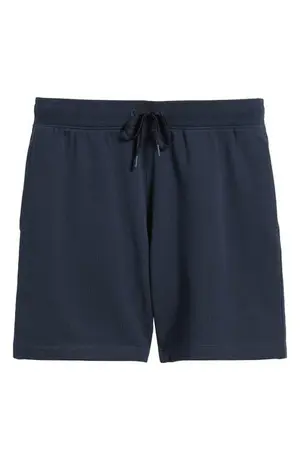 Zella 7-inch Cotton French Terry Drawstring Shorts - Navy Eclipse