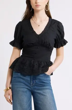 Treasure & Bond Short Sleeve Blouses
