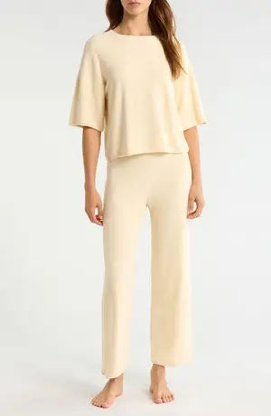 Barefoot Dreams Cozychic® Ultra Lite® Ankle Pajamas Daffodil