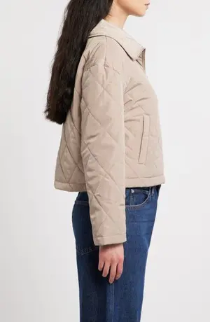 Michael Kors Quilted Jacket - Taupe