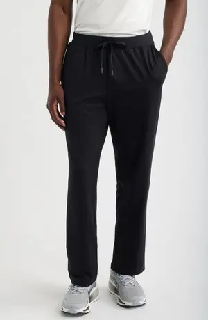 Zella Live In Slim Fit Knit Drawstring Pants Black