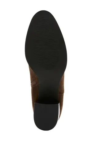 La Canadienne Wisdom Bootie With Stacked Heel - Brunette Suede