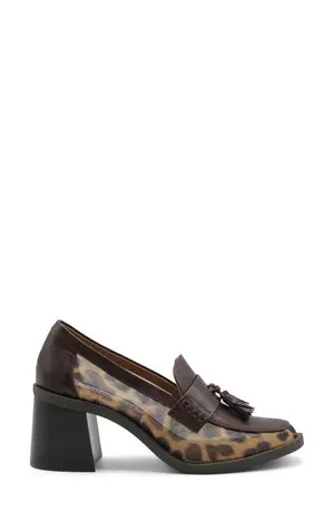 CHARLES DAVID Katie Block Heel Tassel Loafer