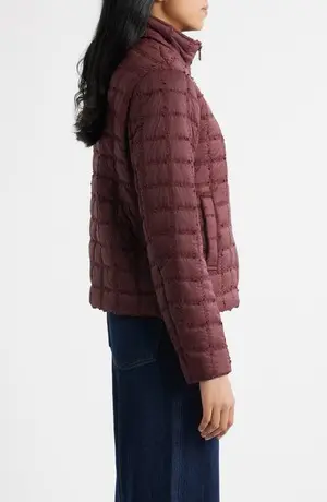 CECE DUPRAZ Short Quilted Jacket - Burgundy