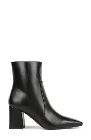 Sam Edelman Scottie Block Heel Bootie - Black Leather