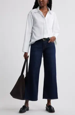 Caslon Cotton Poplin Button-up Shirt