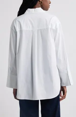 Caslon Cotton Poplin Button-up Shirt
