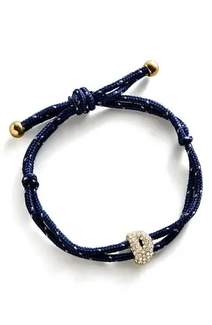 Baublebar Initial Custom Paracord Bracelet Blue D