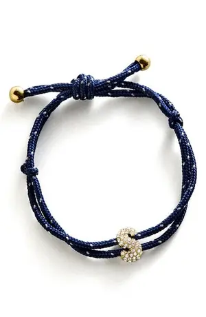Baublebar Initial Custom Paracord Bracelet Blue S