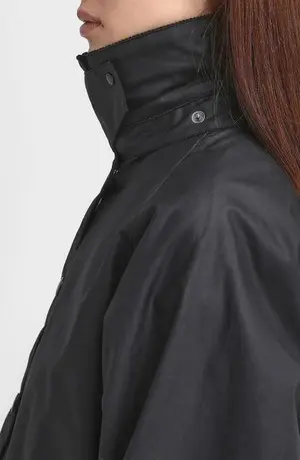 Barbour Transport Waxed Cotton Jacket - Black/modern