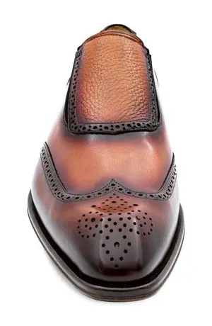 Mezlan Burnished Wingtip Loafer