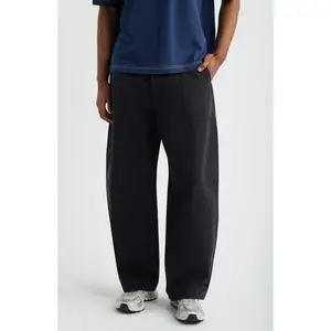 Bp. Barrel Leg Cotton Twill Pants Black