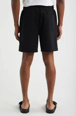 OPEN EDIT Knit Drawstring Shorts - Black